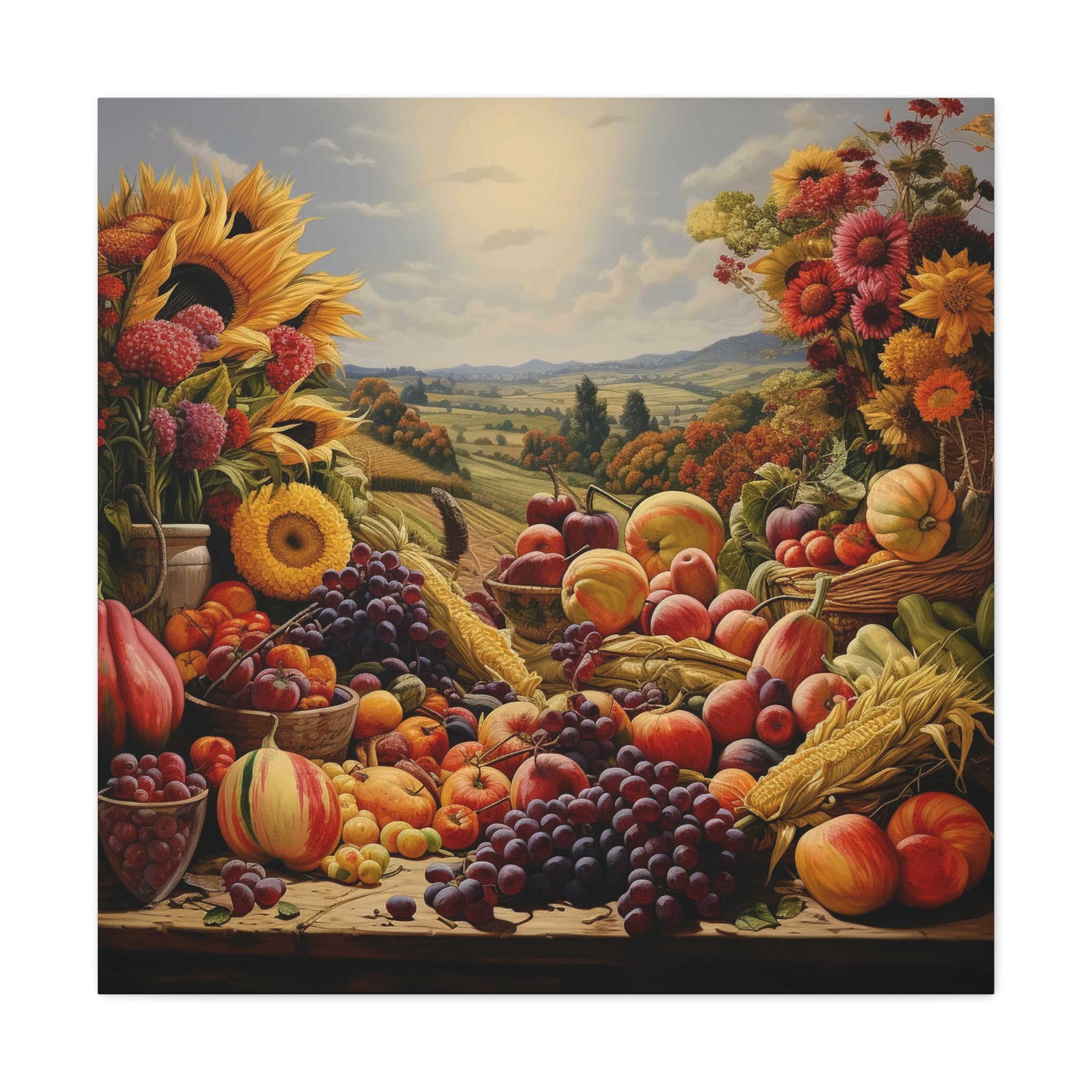 Fall Harvest Wall Art Abundant Harvest Art Print Farmhouse Wall Art ...