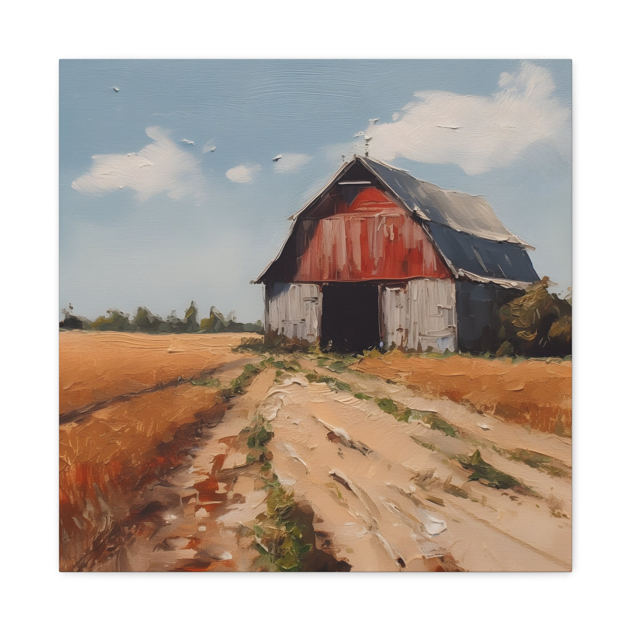 Old Barn Print Wall Art Country Barn Print Wall Art Farm Print Red Barn ...