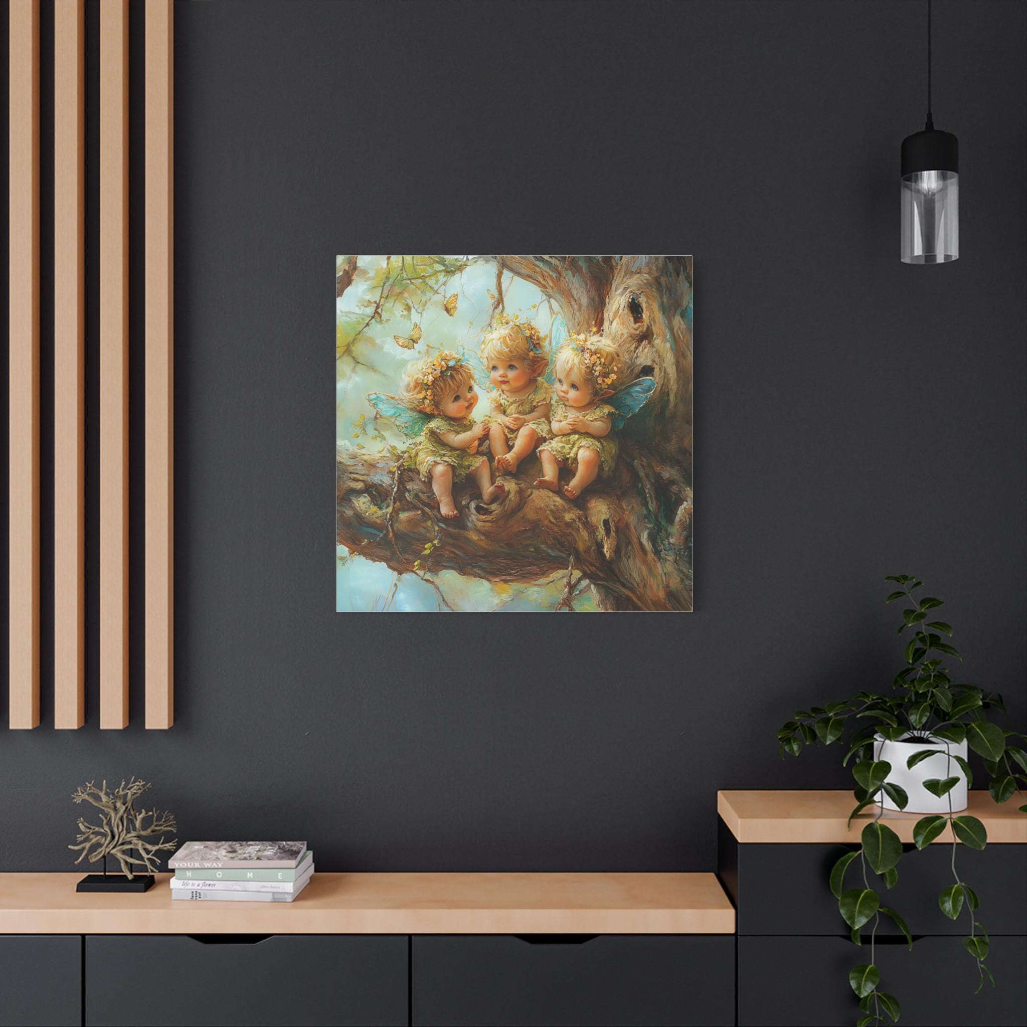 Forest Angel Canvas Print: Baby Nursery Tree Sprite Wall Art - Etsy