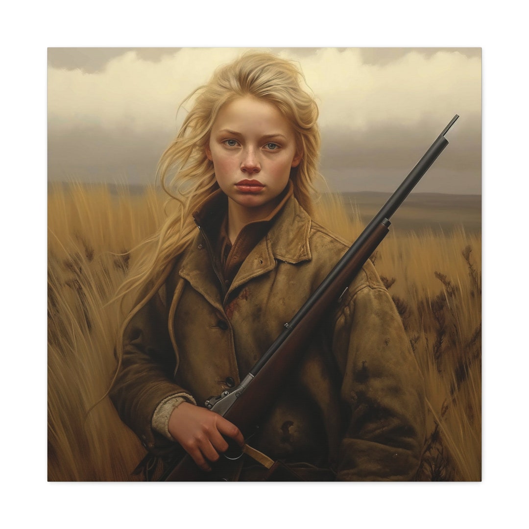 Young Frontier Woman Wall Art Western Print 1880s Portrait Old West ...
