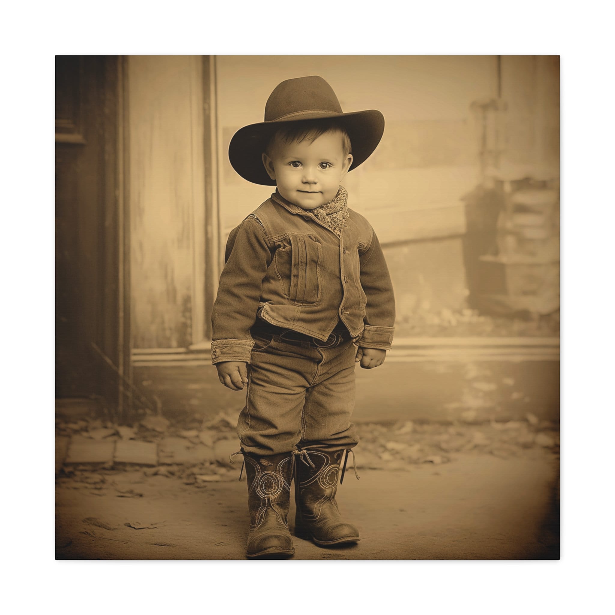 Old West Baby Boy Wall Art Western Print Young Boy Western - Etsy