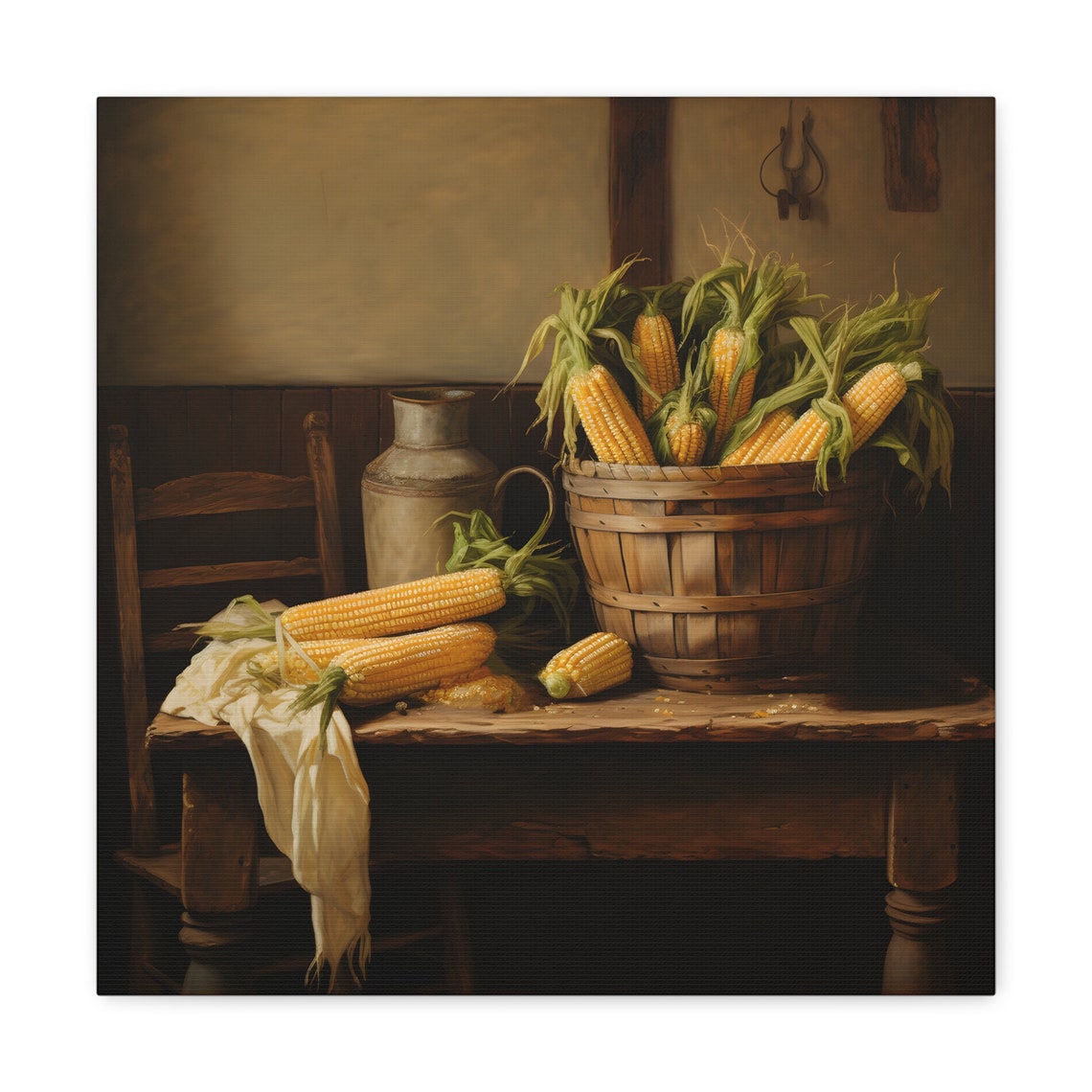 Fresh Corn Kitchen Wall Art Print Corn Farming Wall Print Farmhouse ...