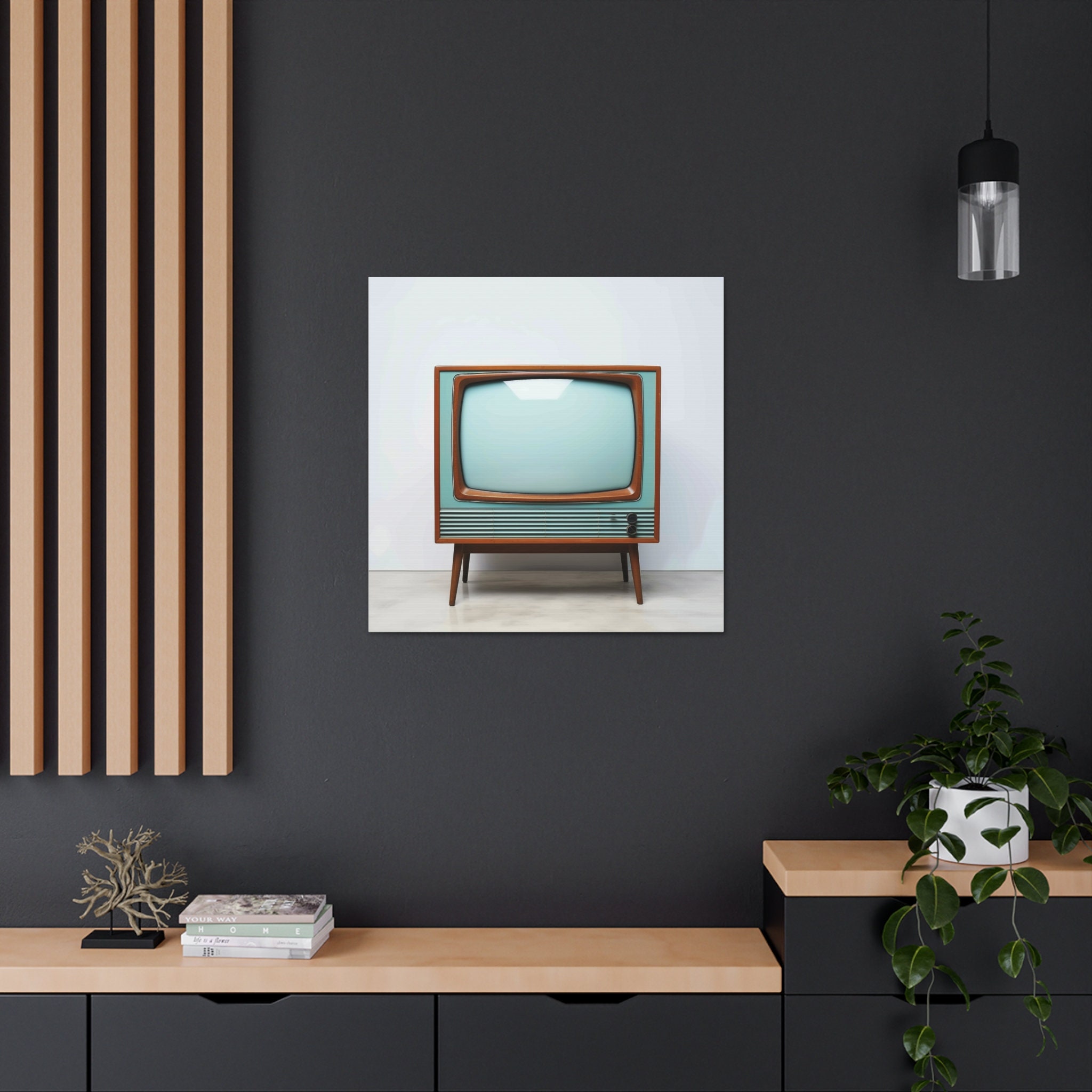 Retro Pop Culture Wall Art Television Art Print TV Wall Art Retro ...