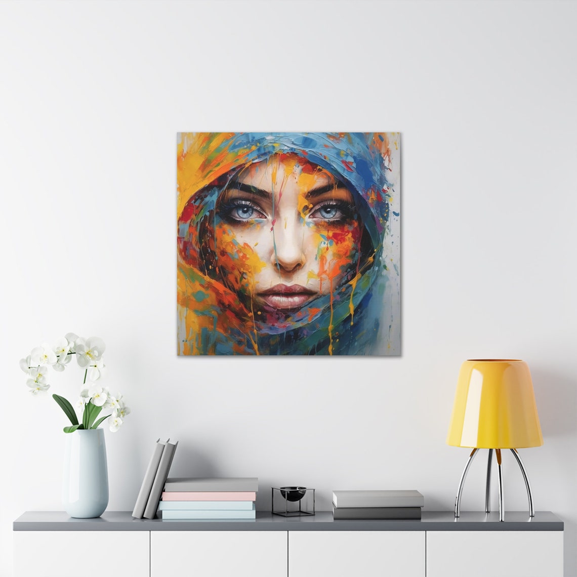 Beautiful Woman Abstract Print Wall Art Beautiful Unique Print Abstract ...