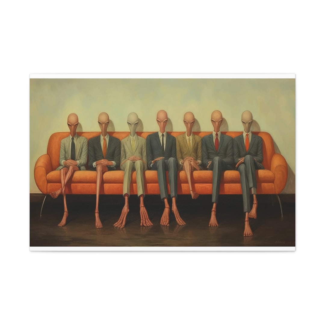 Who's on the Couch Surreal Fantasy Artwork Abstract - Etsy