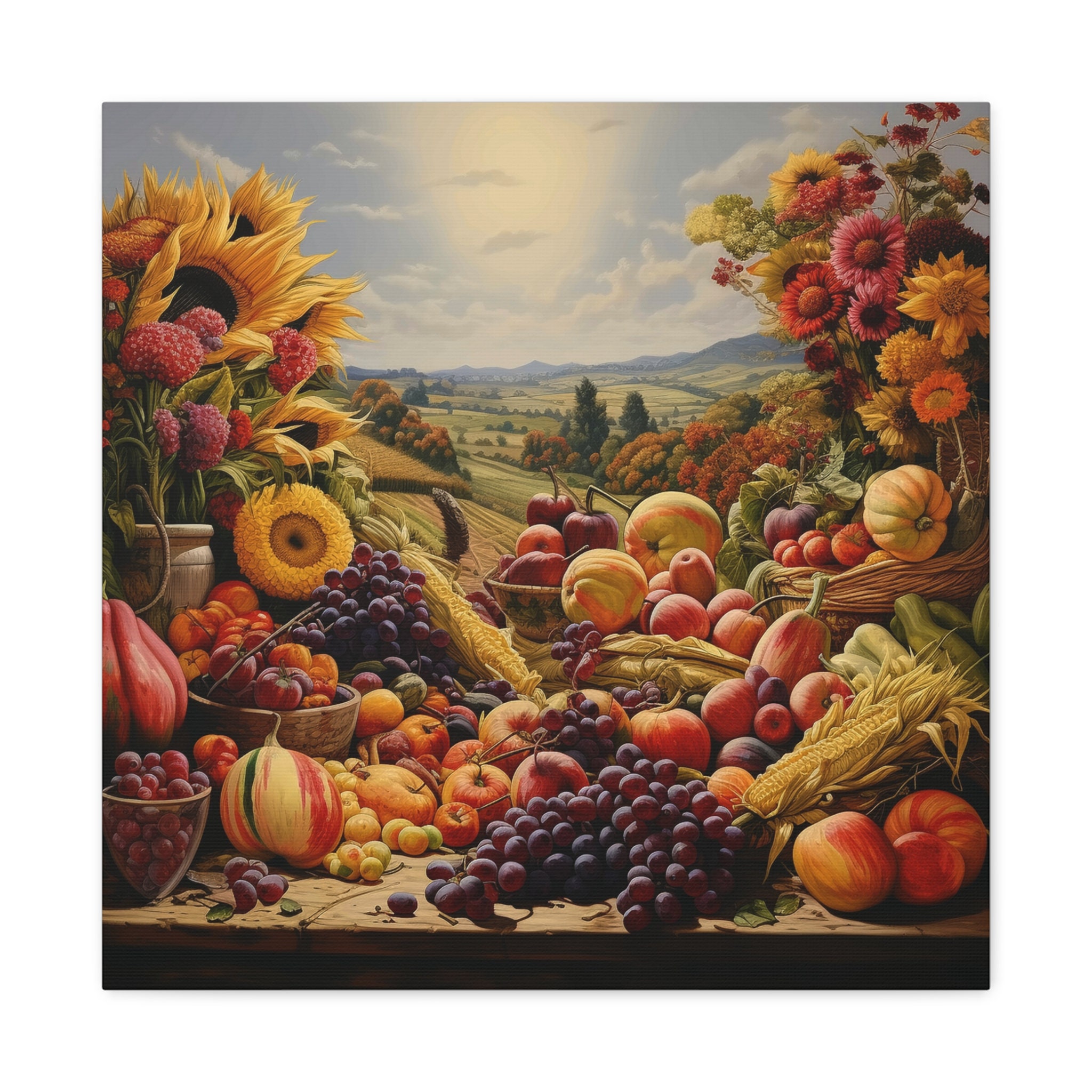 Fall Harvest Wall Art Abundant Harvest Art Print Farmhouse Wall Art ...