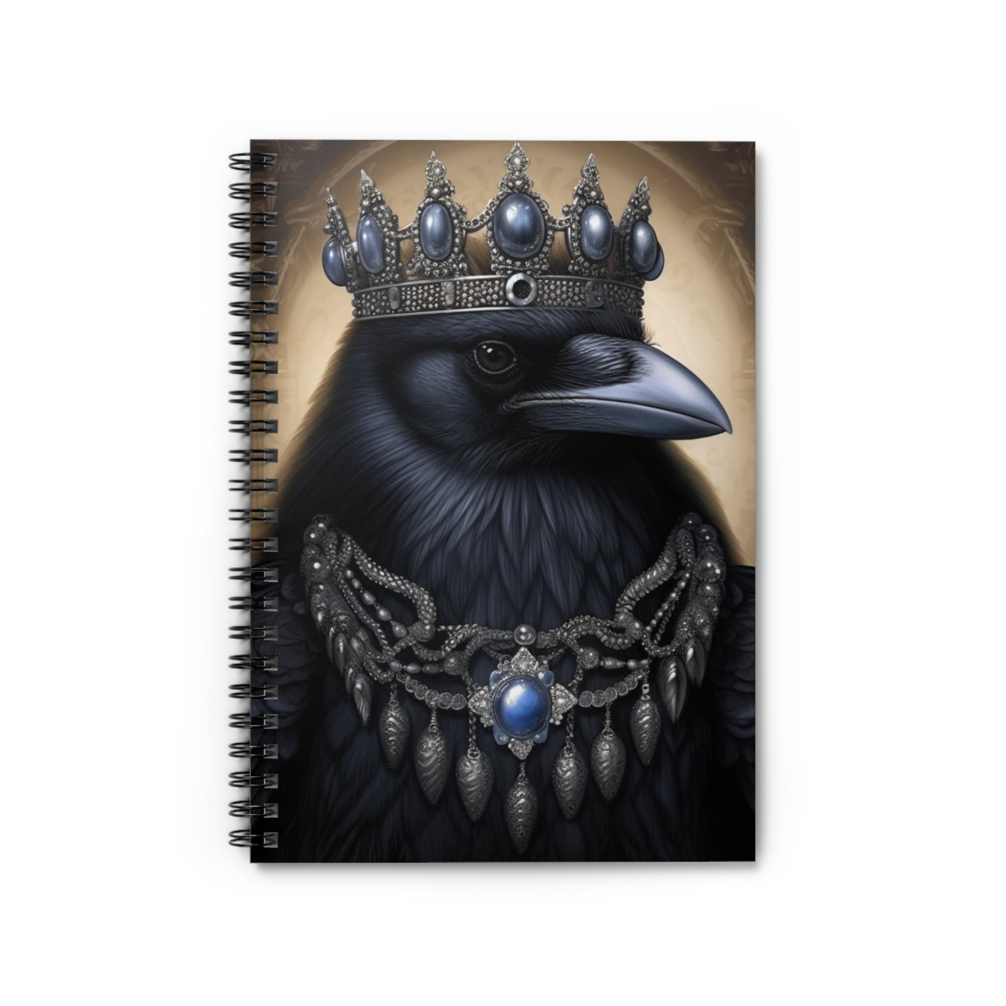 Raven Journal Spiral Notebook Personal Journal Black Crow Portrait ...