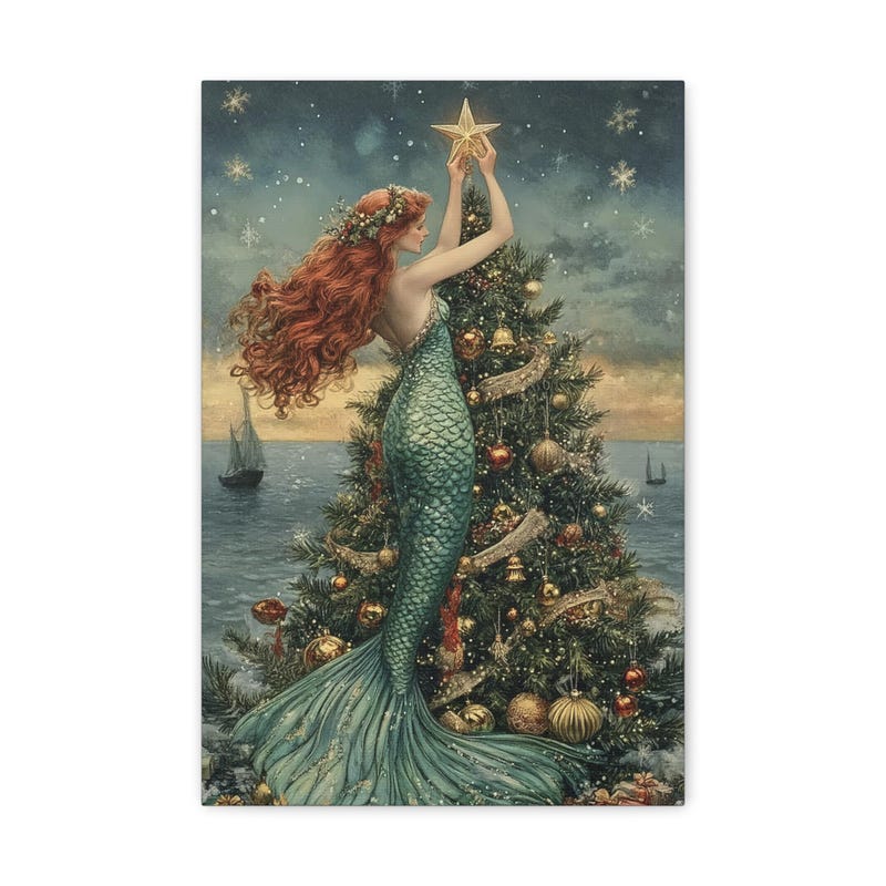 Christmas Mermaid - Etsy