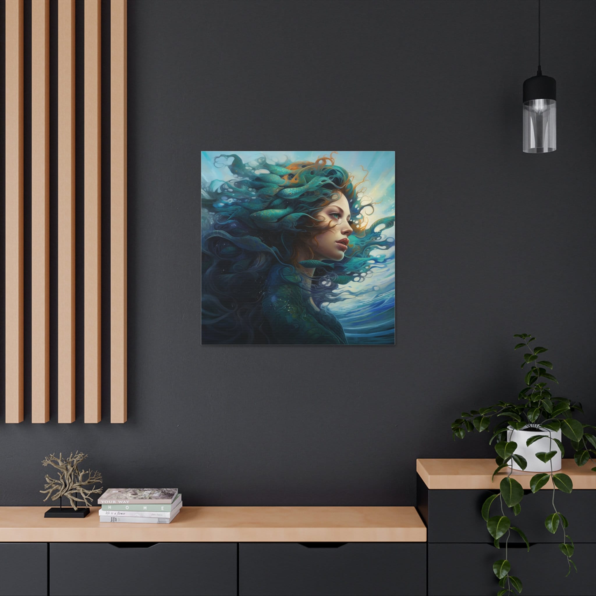 Ocean Goddess Wall Art Sea Goddess Art Print Abstract Ocean - Etsy