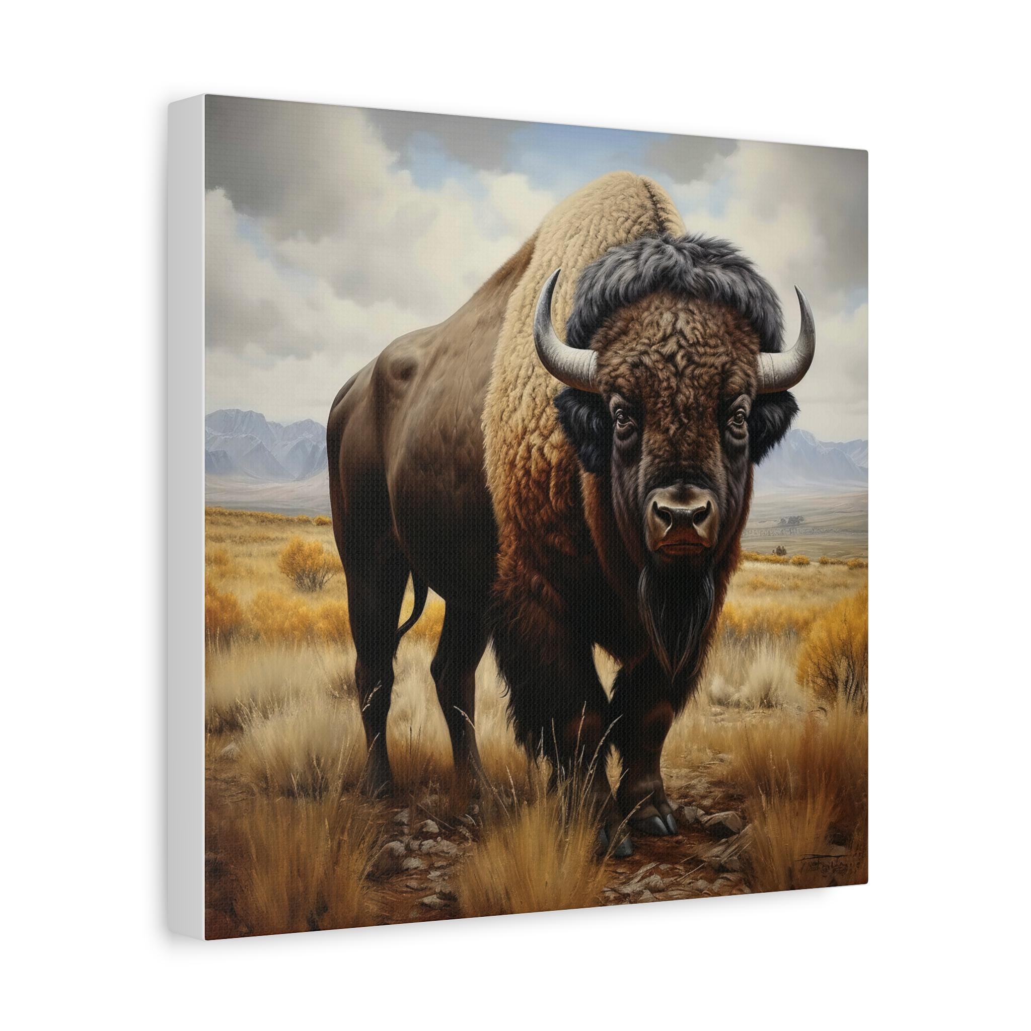 Old West Buffalo Canvas Print: Vintage Western Wall Art - Etsy
