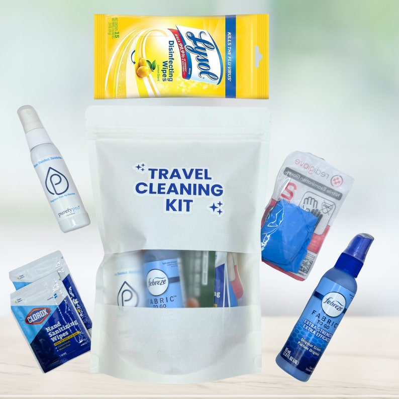 Travel Cleaning Kit, Hotel Room Cleaning Kit, Travel Size Cleaning Kit ...