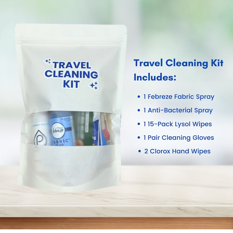 Travel Cleaning Kit, Hotel Room Cleaning Kit, Travel Size Cleaning Kit ...