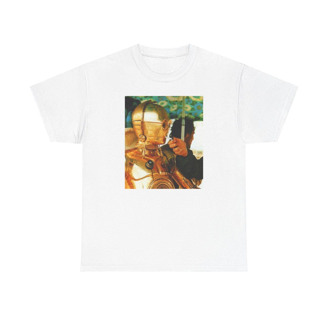 C-3PO Smoking Behind the Scenes Vintage Star Wars T-shirt - Etsy