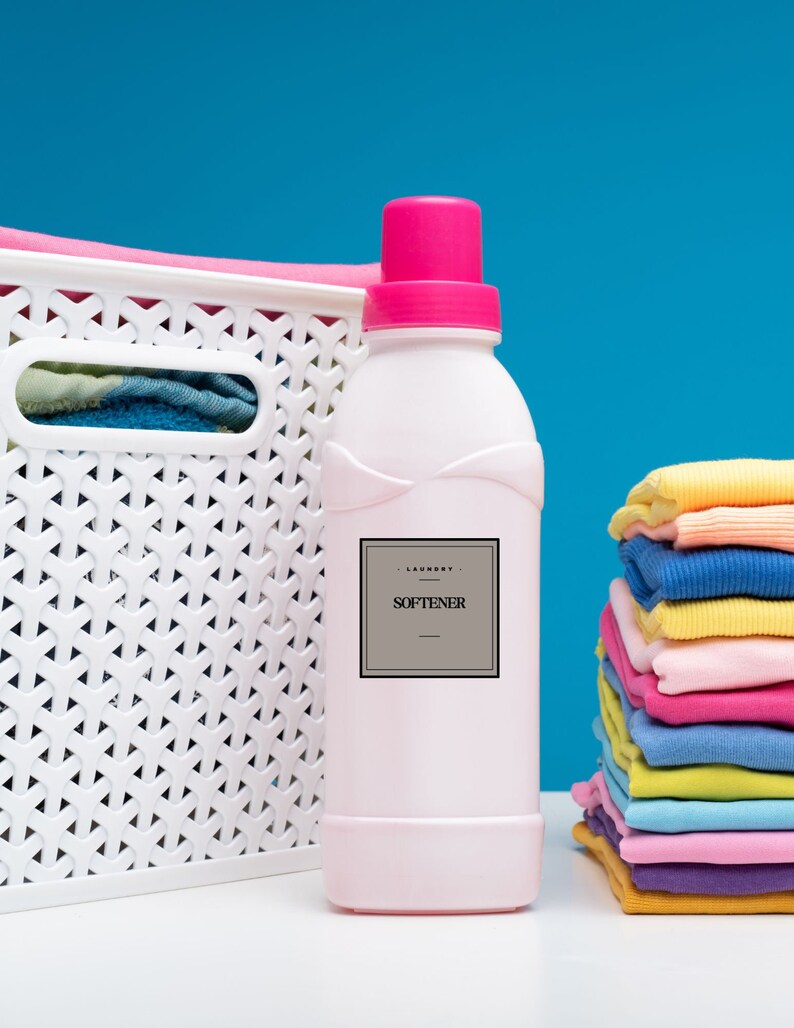 Printable Laundry Sticker | Modern Laundry Labels | Minimalist Laundry ...