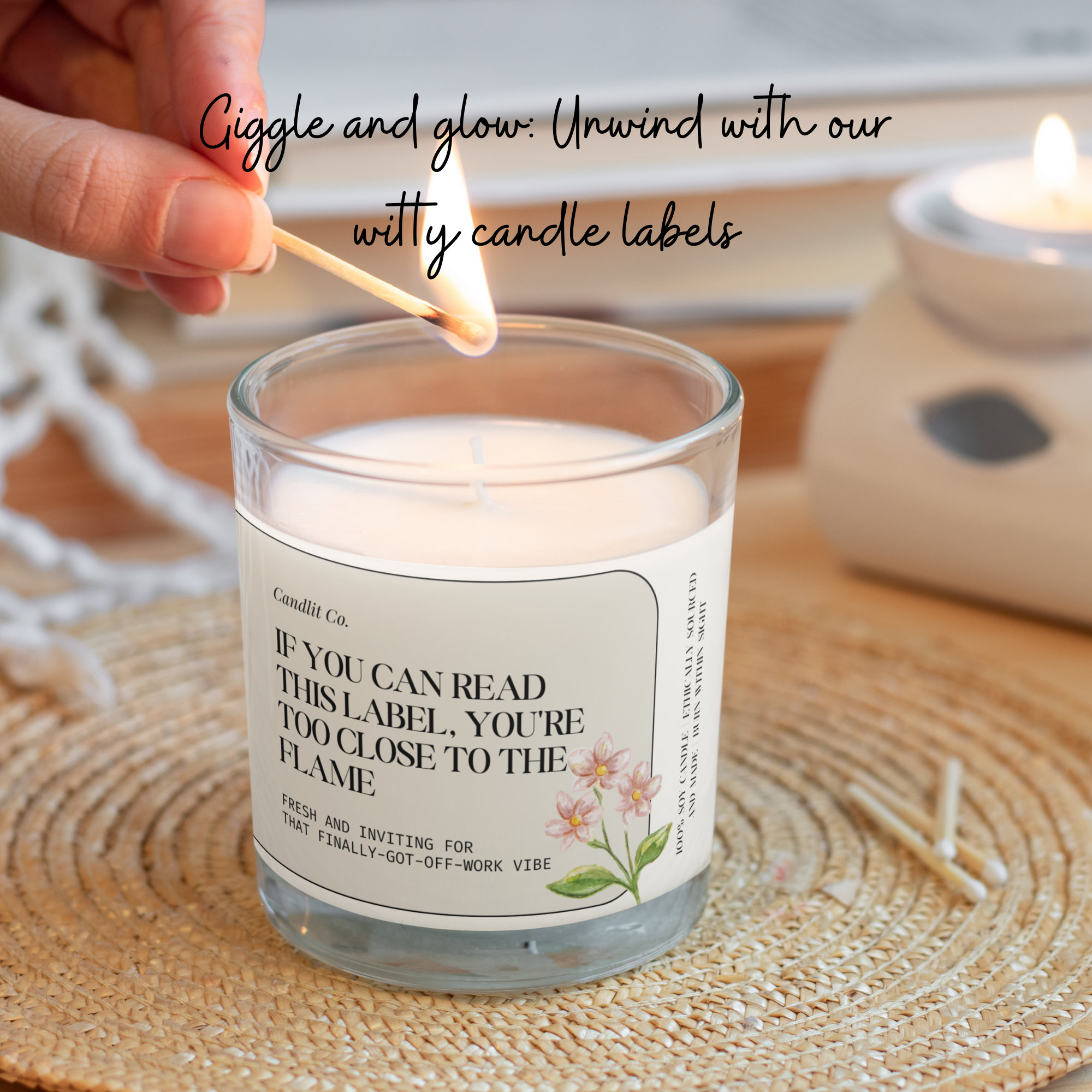 Editable Candle Label Bundle, Funny Candy Labels, Custom Candle Labels ...