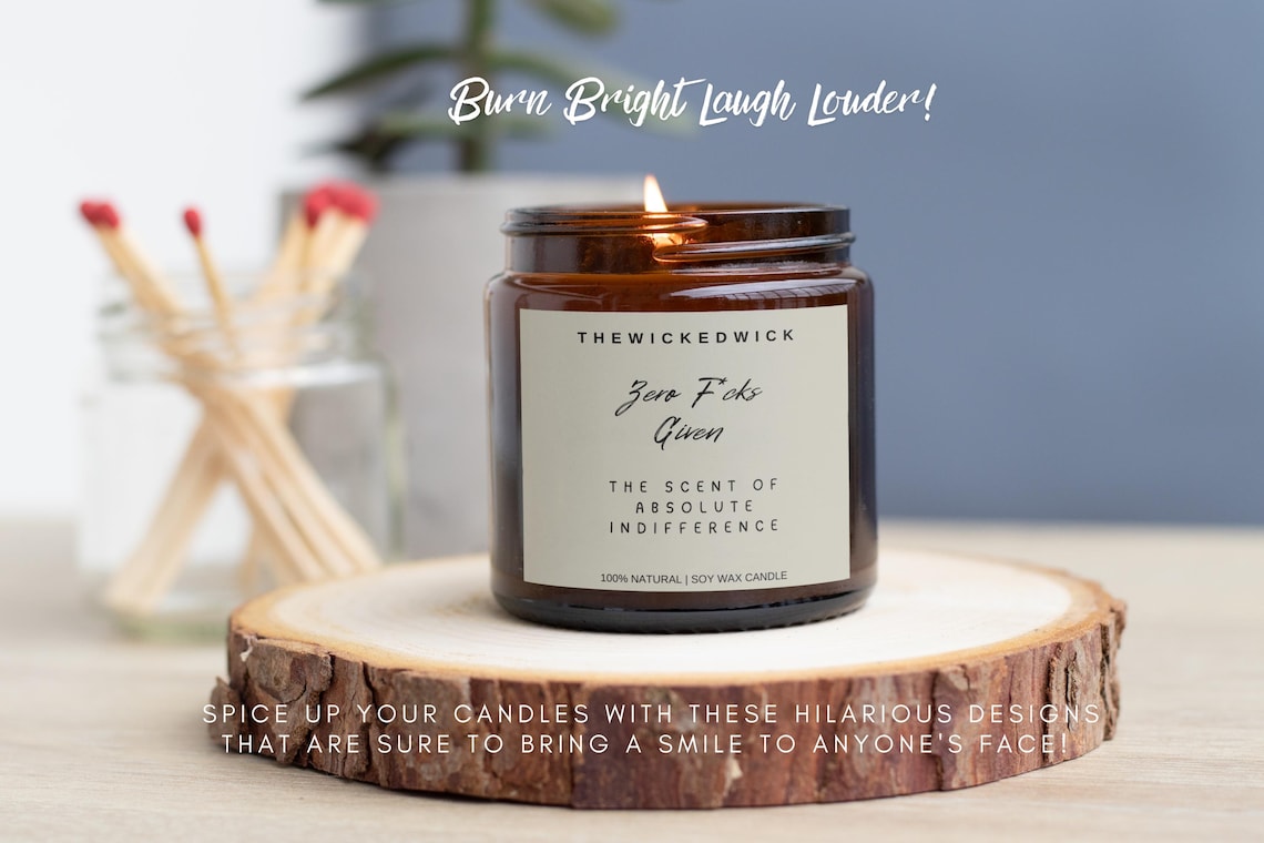 Editable Candle Labels, Template Labels, Candle Sticker Label, Candle ...