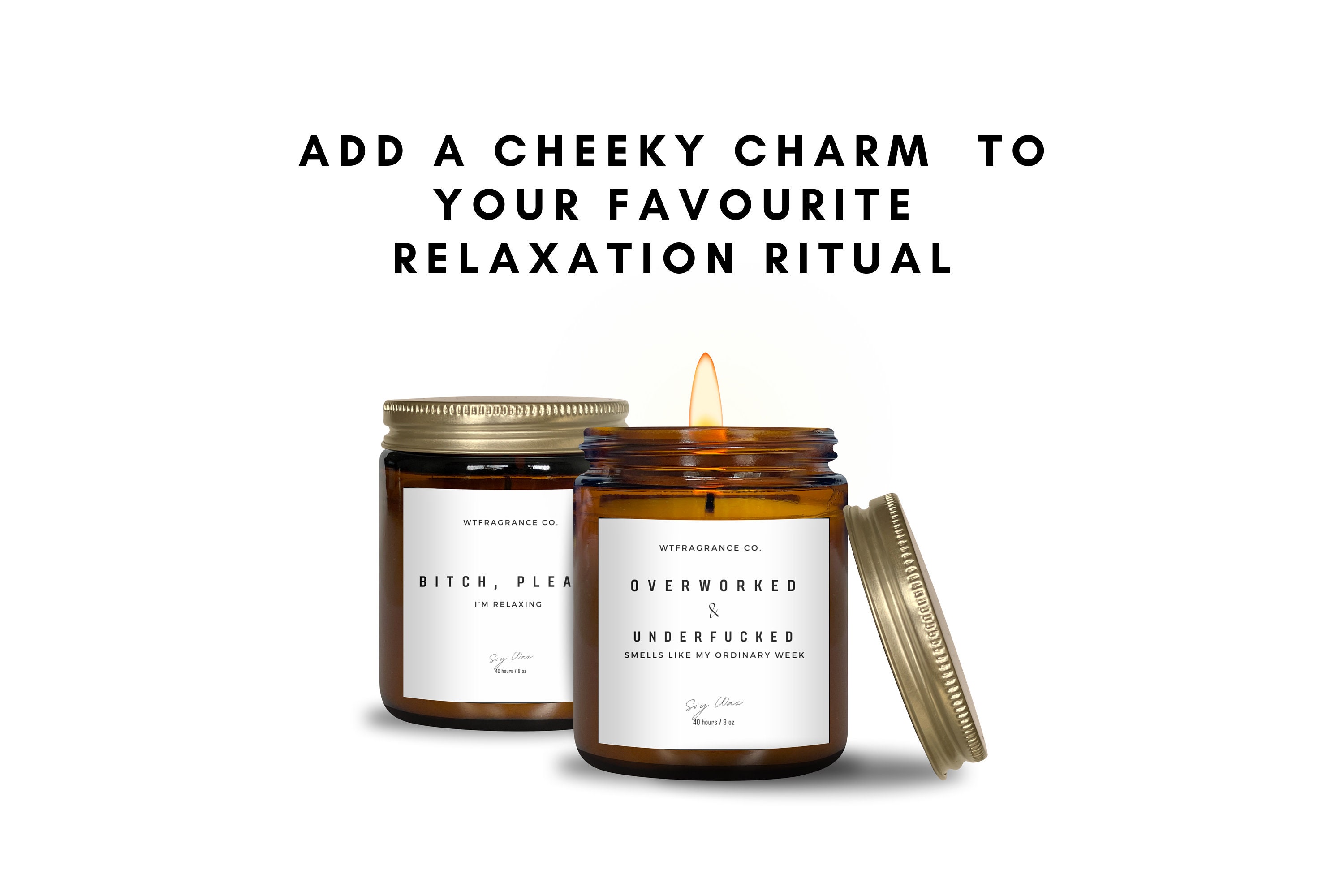 Funny Candle Labels Pack: Quirky Candle Stickers (digital Download) - Etsy