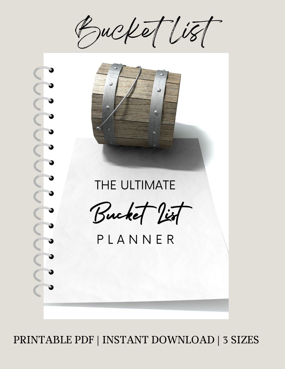 The Ultimate Bucket List, Bucket List Journal, Printable Bucket List ...