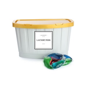 Modern Laundry Labels | Minimalist Printable Stickers (digital Download ...