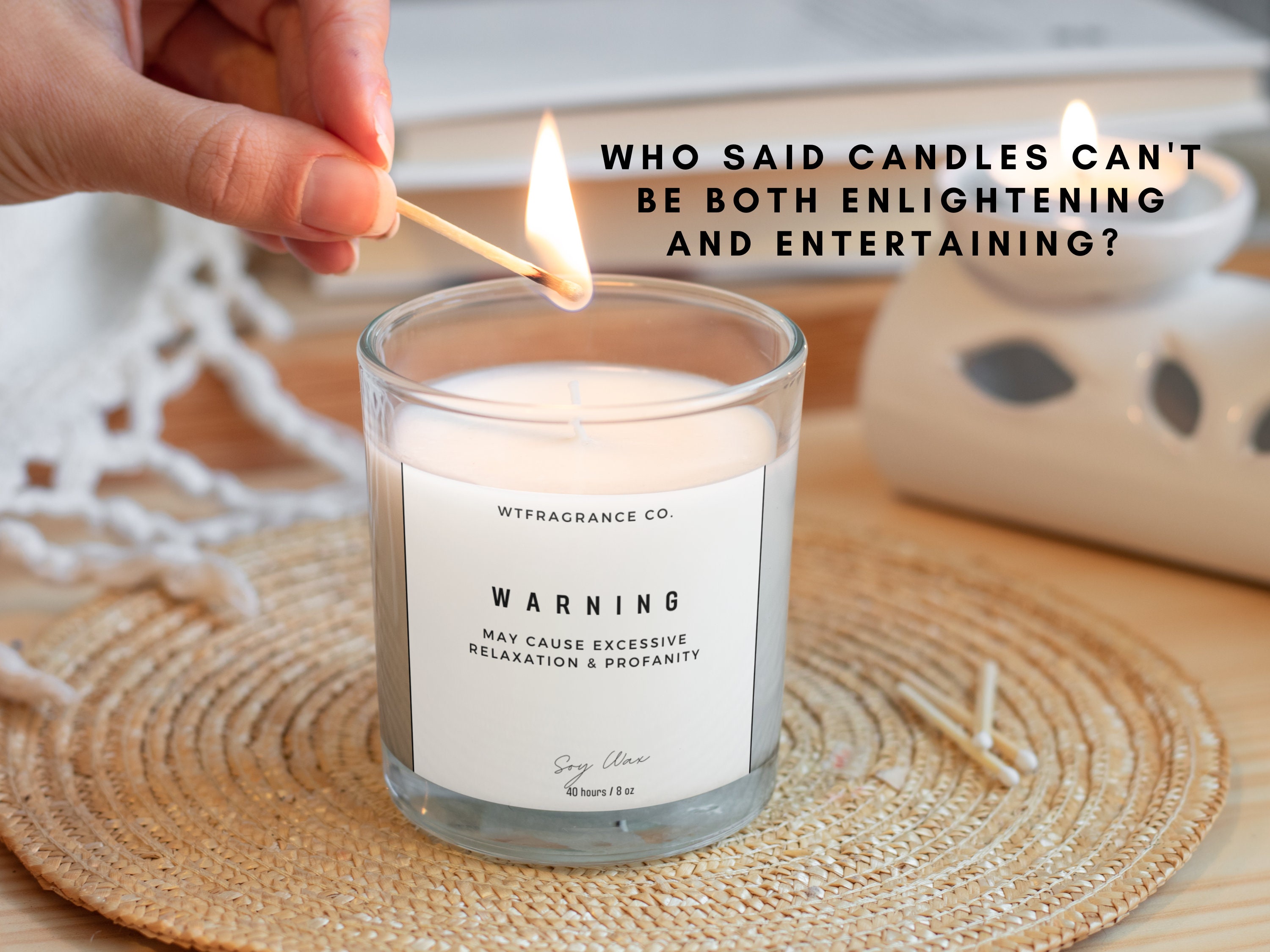 Funny Candle Labels Pack: Quirky Candle Stickers (digital Download) - Etsy