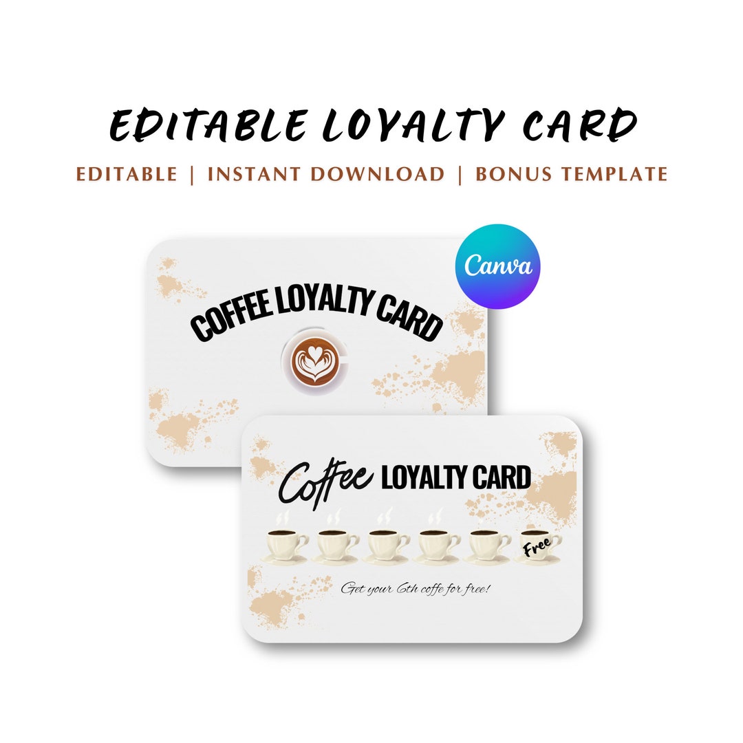 Editable Loyalty Card, Membership Card Template, VIP Membership Card ...