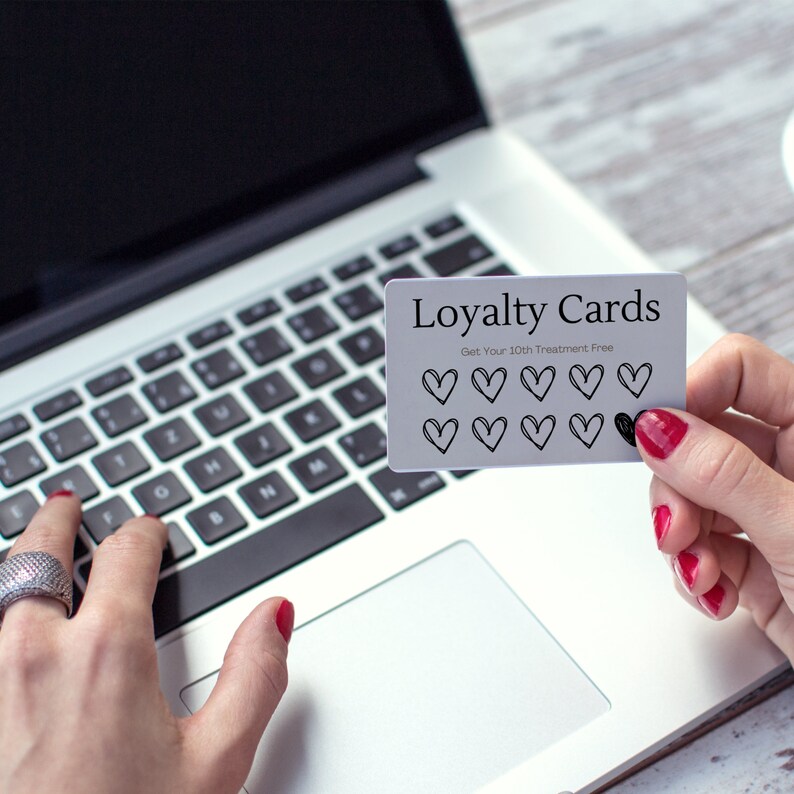 Editable Business Loyalty Card Template (3.5" X 2") - Etsy