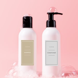 Modern Bathroom Labels | Minimalist Labels | Bathroom Sticker ...