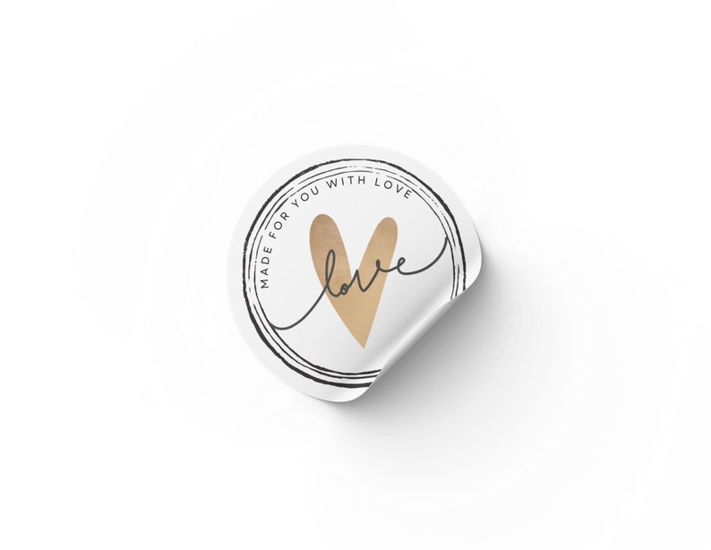 Modern Round Thank You Sticker | Gratitude Stickers | Digital Stickers ...
