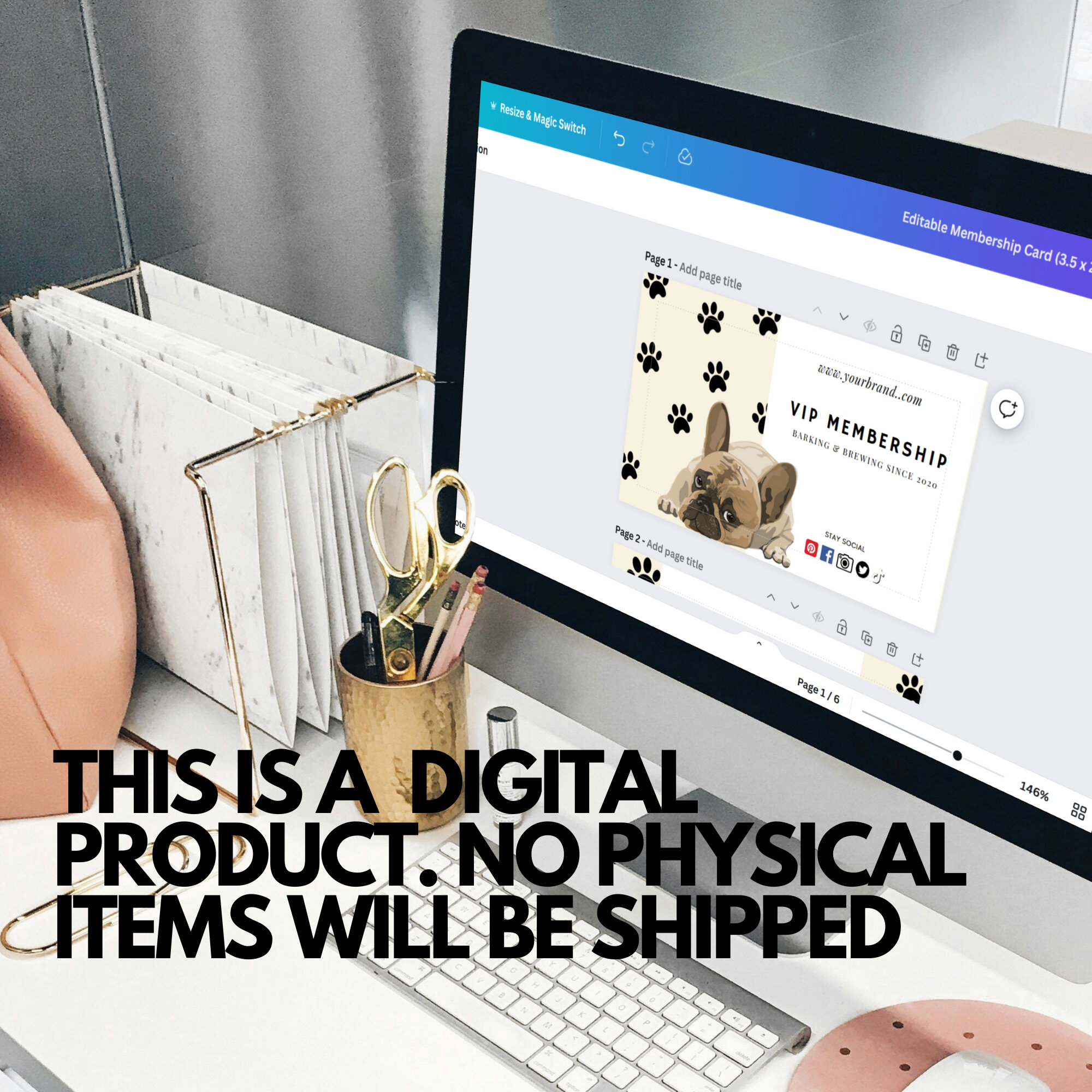 Editable Membership Card, VIP Membership, Loyalty Card, Editable ...