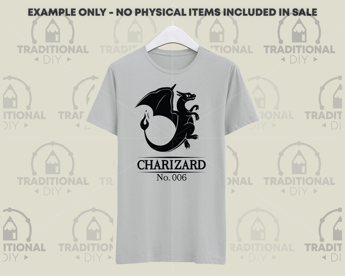 Medieval Charizard Monogram Design Pokemon Dark Ages Parody SVG Bundle ...