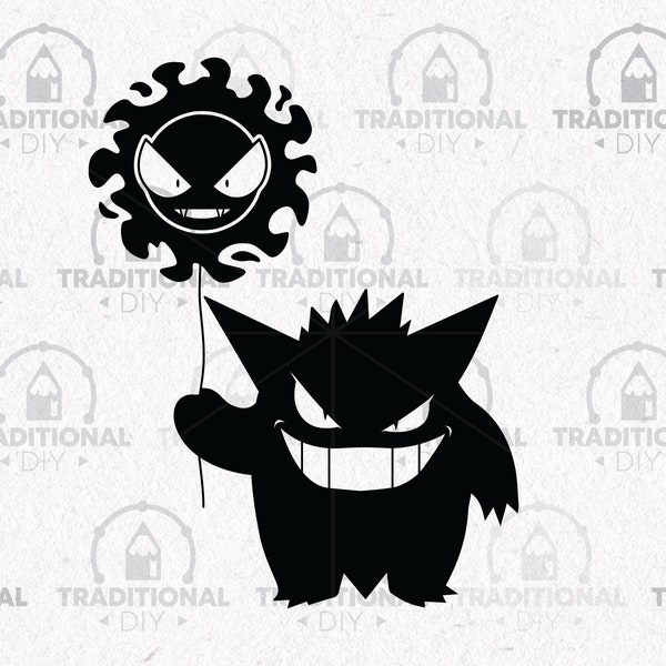 Gengar Svg - Etsy