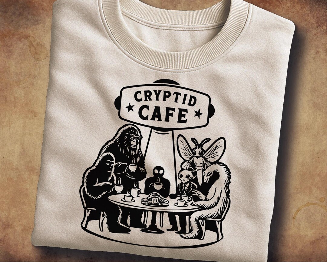 Cryptid Cafe | Cryptid & Mythology Shirt Design | SVG Bundle | Digital ...