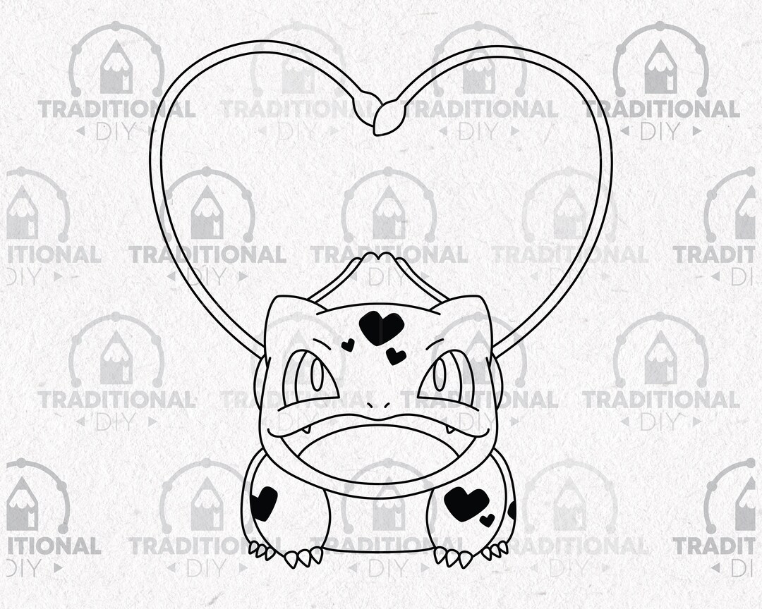 Bulbasaur Heart - Valentines Day | Pokemon Design | SVG Bundle ...