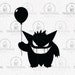 Gengar "it" Balloon | Pokemon Parody Design | SVG Bundle | Digital File ...