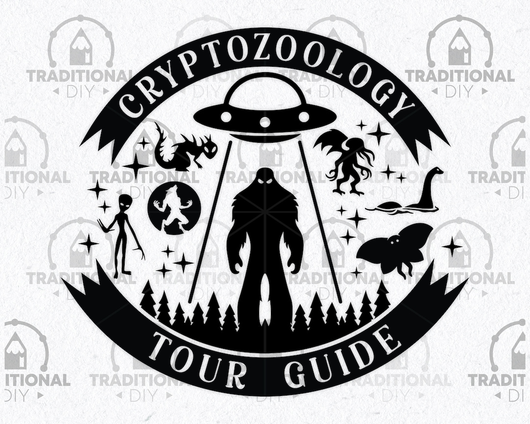 Cryptozoology Tour Guide Shirt Design: Cryptid SVG Bundle (digital Download) - Etsy