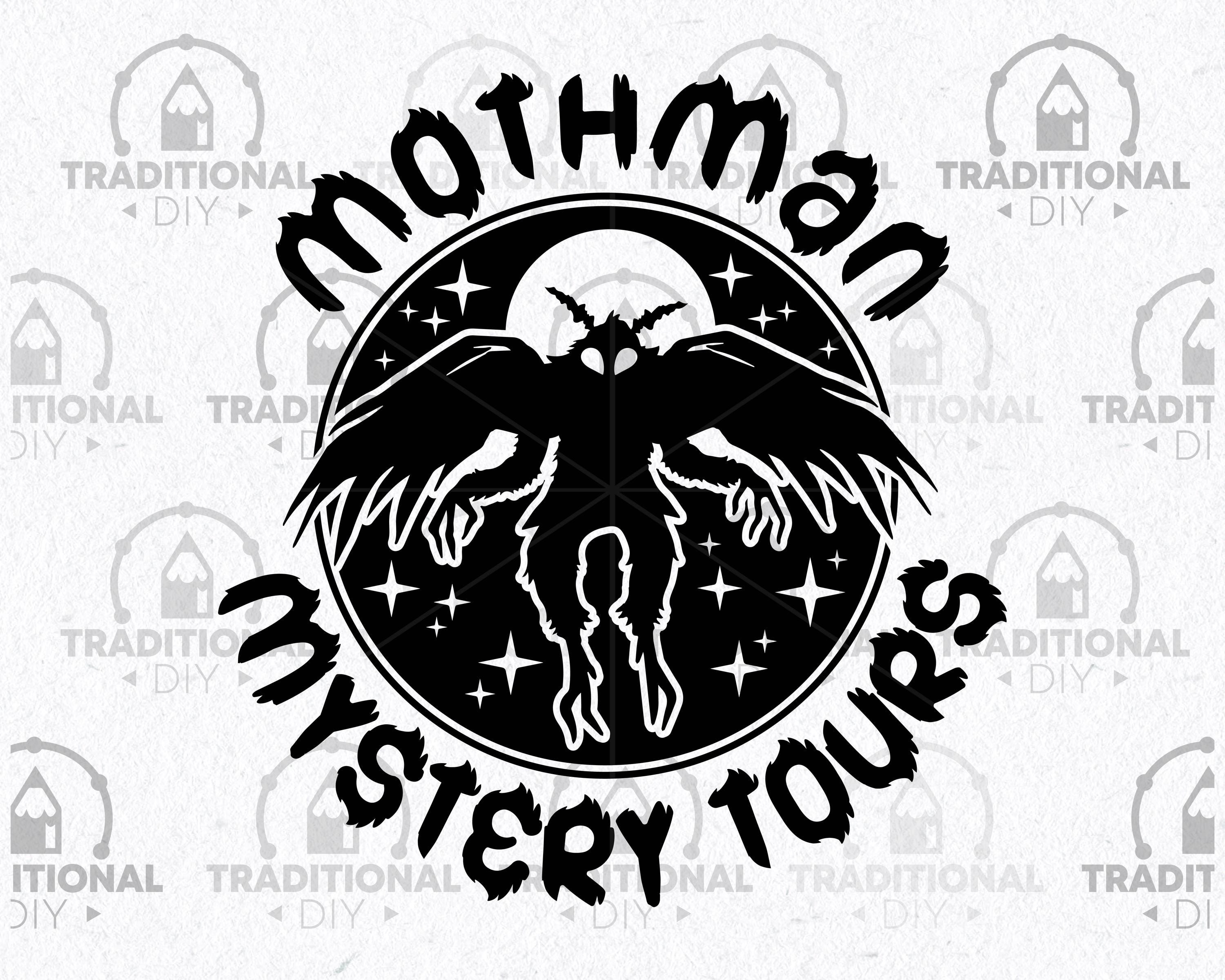 Mothman Mystery Tours Cryptid & Mythology Shirt Design SVG Bundle ...