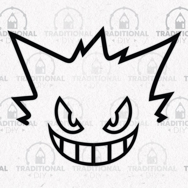 Gengar Svg - Etsy