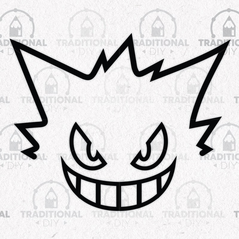 Gengar Svg - Etsy