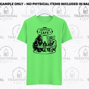 Cryptid Cafe | Cryptid & Mythology Shirt Design | SVG Bundle | Digital ...