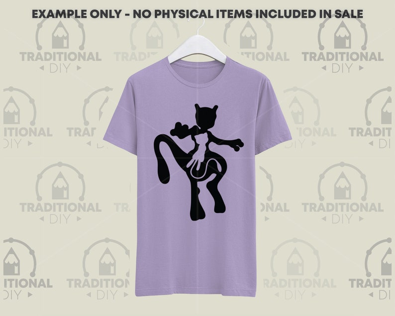 Mew & Mewtwo Design | Pokemon Evolutions | SVG Bundle | Digital File ...