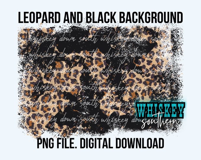 Leopard Distressed Digital Download Png File, Leopard Cheetach ...