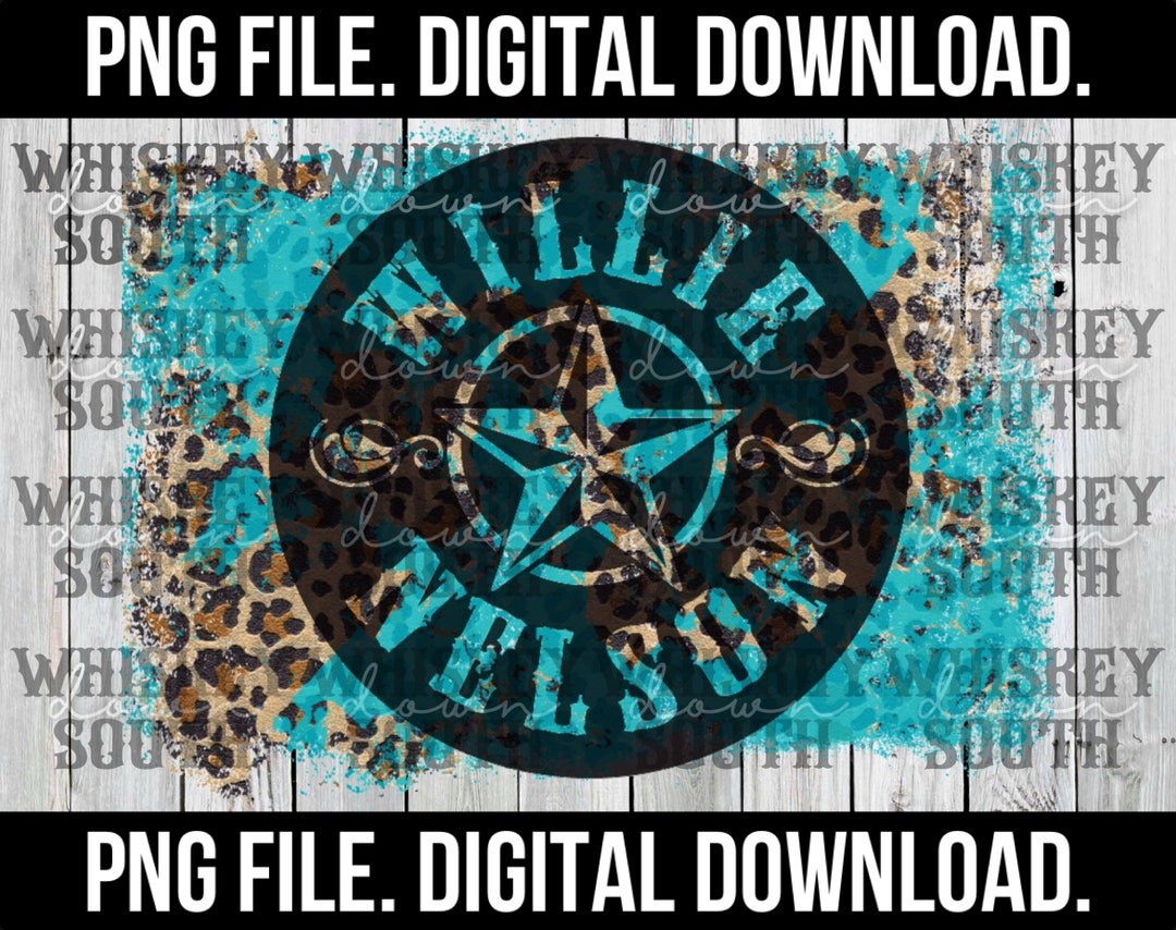 Leopard Willie Nelson Png Digital Download File, Willie Nelson Png ...