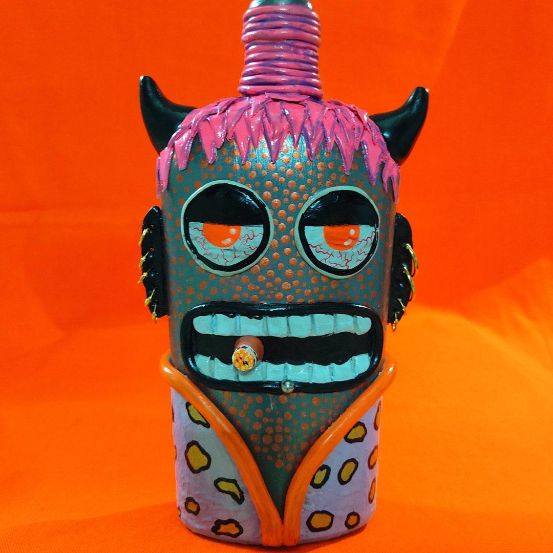 Funky Vase Monster Decor Trippy Art Stoner Gifts Unique Mothers Day ...