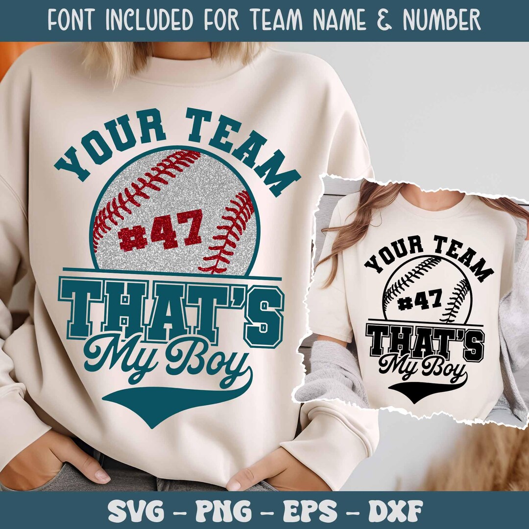 Baseball Svg, Baseball Mom Svg, Baseball Team Template Svg, That's My ...