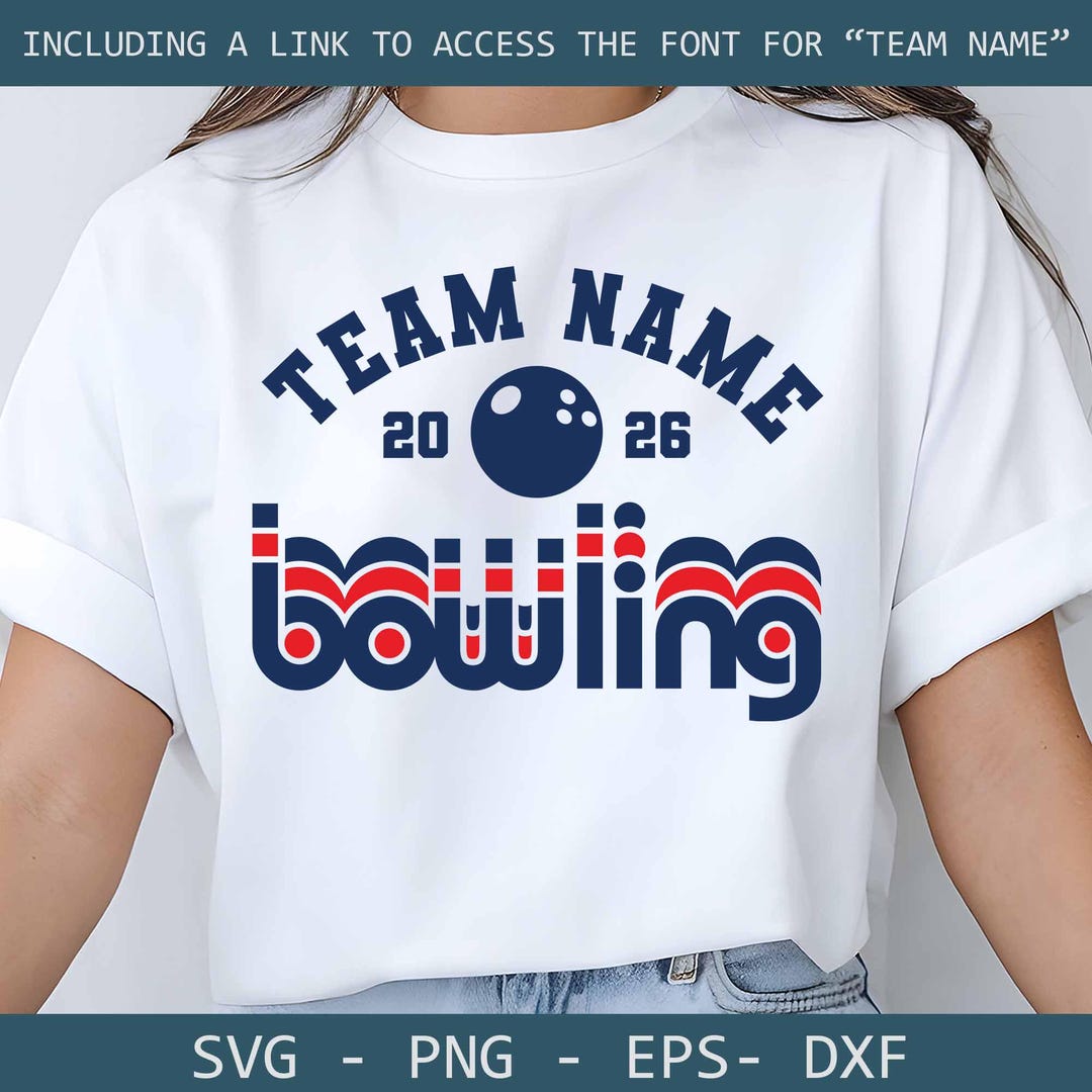 Bowling Team Template Svg, Personalized Bowling Svg, Bowling Cut File ...