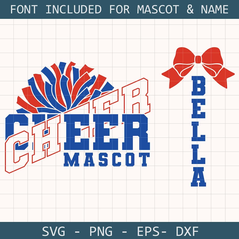 Cheer Svg, Cheer Team Template Svg, Cheerleading Png, Cheerleader Squad ...