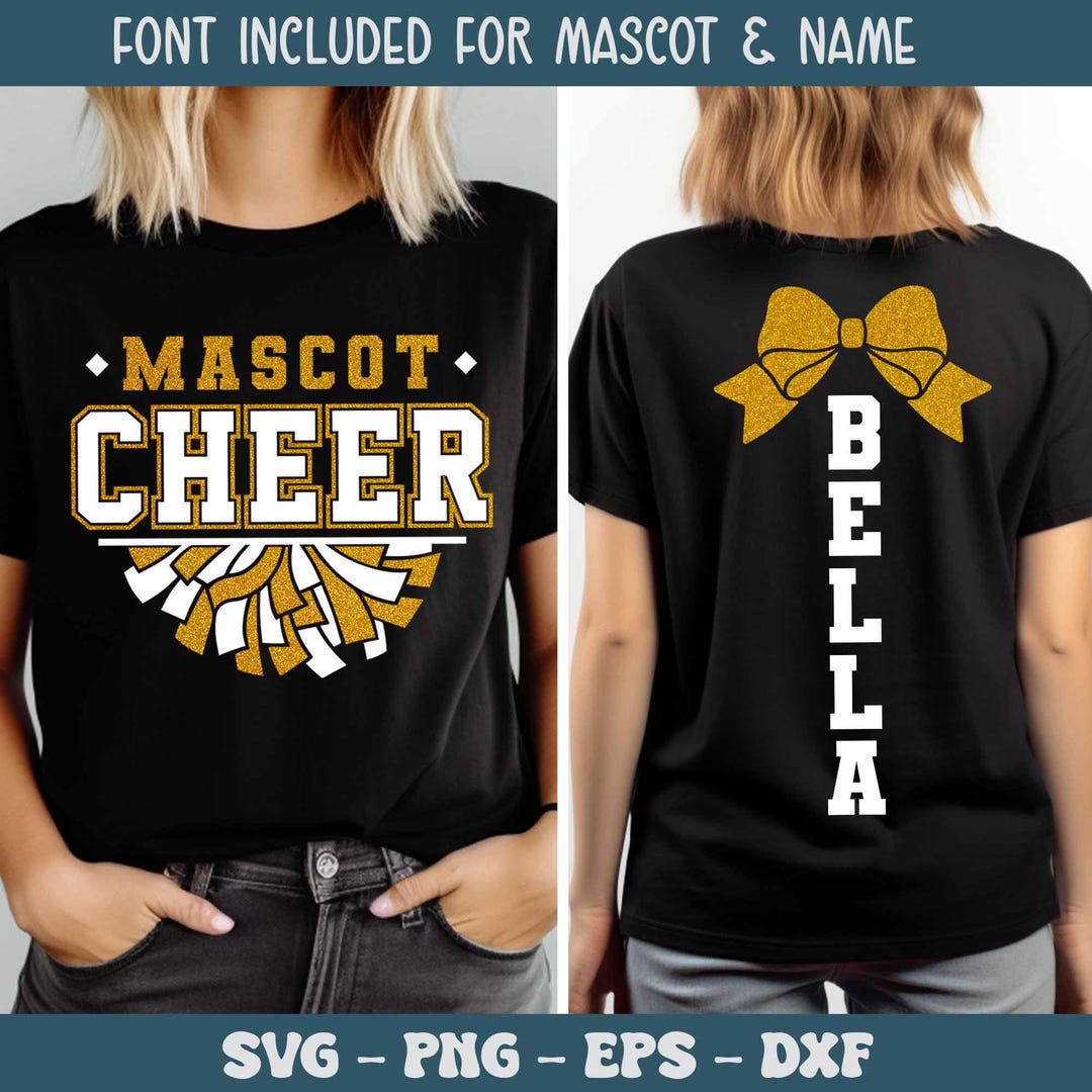 Cheer Team Template Svg, Cheer Mascot Svg, Personalized Cheer Team ...