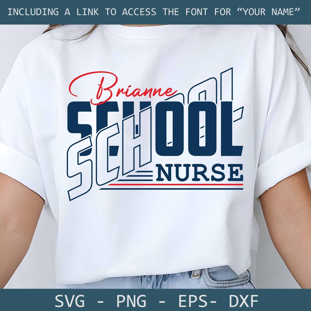 School Nurse Svg Png, School Nurse Design, Retro School Nurse, Gift for ...