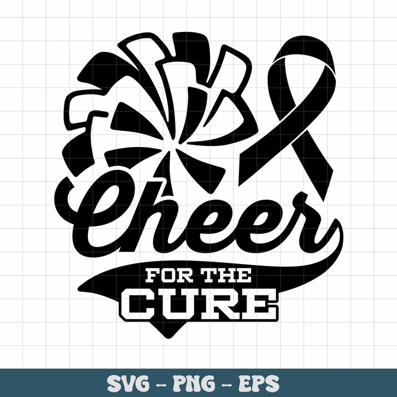 Cheer for the Cure Svg, Pink Ribbon Svg, Awareness Ribbon Svg, Tackle ...