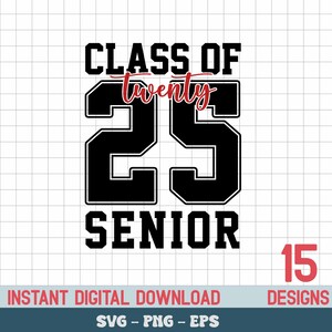 Senior 2025 Svg Png Bundle, Graduation Bundle Svg Png, Proud Senior Mom ...